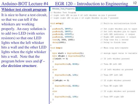 Ppt Navigating The Arduino Bot With Whiskers Powerpoint Presentation Id 2020984