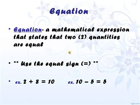 Linear Equation In One Variable Class 7 Ppt
