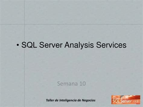 Ppt • Sql Server Analysis Services Powerpoint Presentation Free