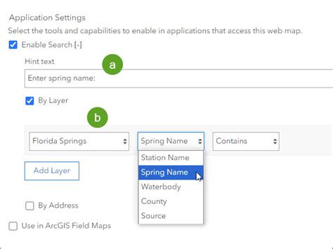 Configure Layer Attribute Search In Maps And Apps