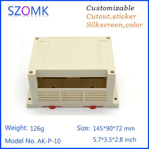 1 Piece 145 90 72MMdin Rail Plastic Control Box Plc Diy Enclosures Electronic Plc Junction Box
