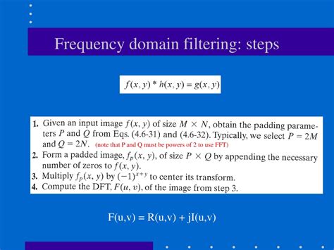 Ppt Frequency Domain Filtering Powerpoint Presentation Free Download