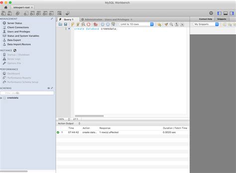 The Creek Install MySQL IoT Expert