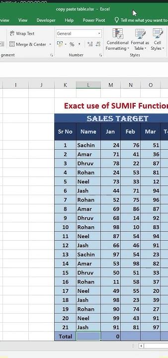 Ms Excel Trick Tip Exact Use Of Sumif And Data Validation Function Check