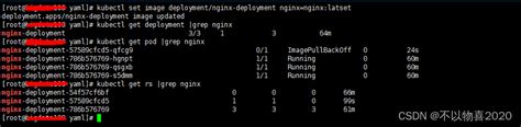 kubernetes实战之 deployment升级和回滚 kubectl 更新deployment 不以物喜2020的博客 csdn博客