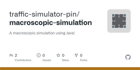 Github Traffic Simulator Pinmacroscopic Simulation A Macroscopic