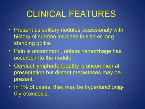 Thyroid Neoplasms 1 Ppt Of The Various Thyroid Malignancies Ppt