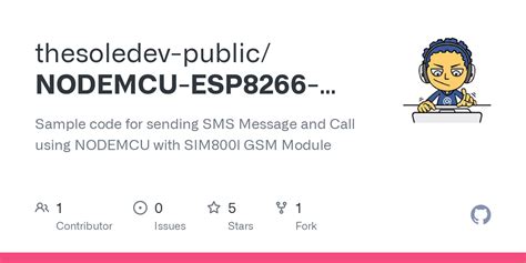 Github Thesoledev Publicnodemcu Esp8266 And Sim800l Gsm Module