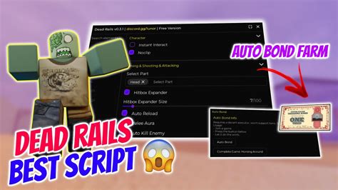 Dead Rails Script Pastebin Auto Farm Bond Auto Win Bring Items