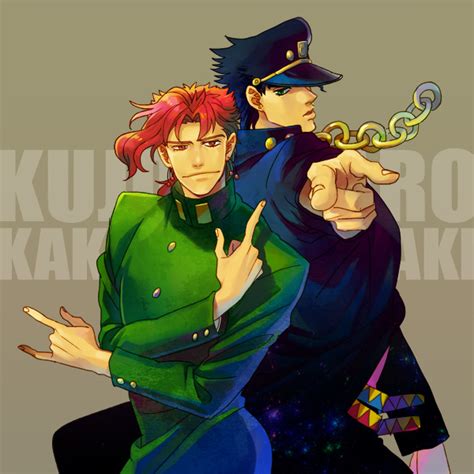 Kujo Jotaro And Kakyoin Noriaki Jojo No Kimyou Na Bouken And More Drawn By Natsuki Jojo