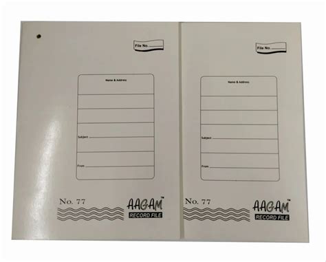 Multicolor Record File 77 No For Office Paper Size Fullscape At