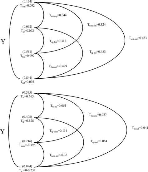 Network Of Path Analysis T Indicates The Direct Path Coefficient P