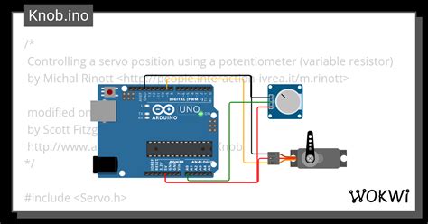 Knob Ino Wokwi ESP STM Arduino Simulator