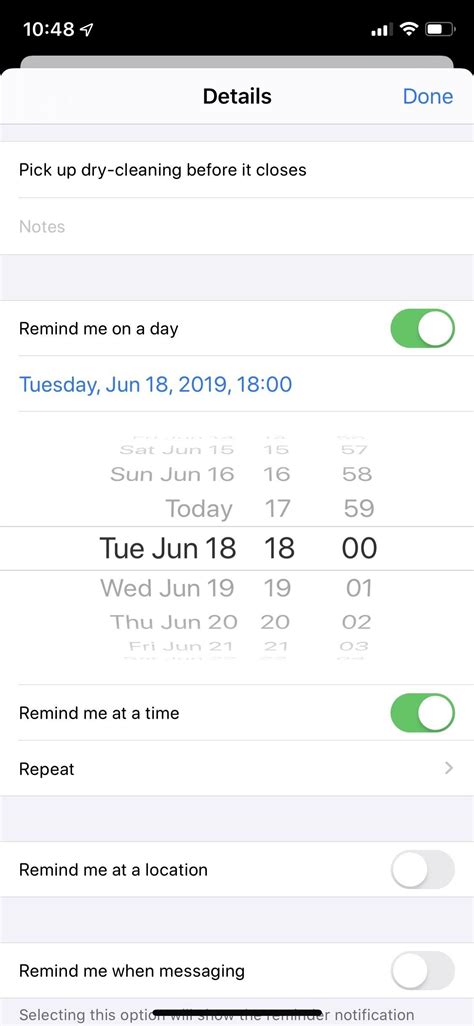 use reminder s new quick toolbar in ios 13 to add times locations