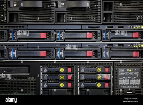 Network Panel Switch In Data Center Stock Photo Alamy