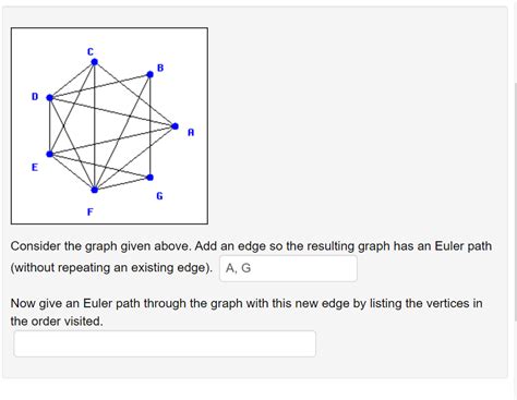 Consider The Graph Given Above Add An Edge So The Chegg Com