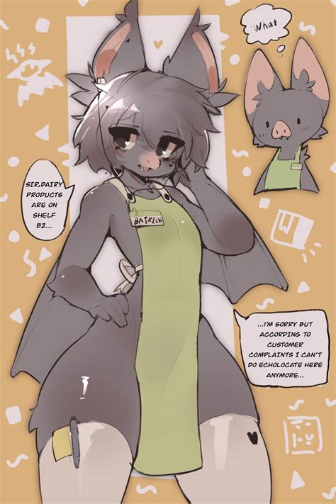 Rule 34 Abstract Background Anthro Anthrofied Apron Apron Only Bat