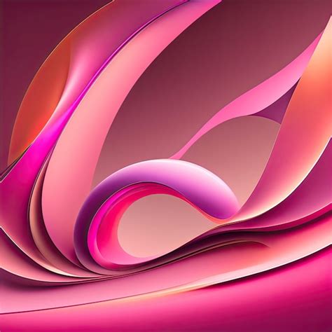 Premium Photo Abstract Background With Smooth Pink Wave