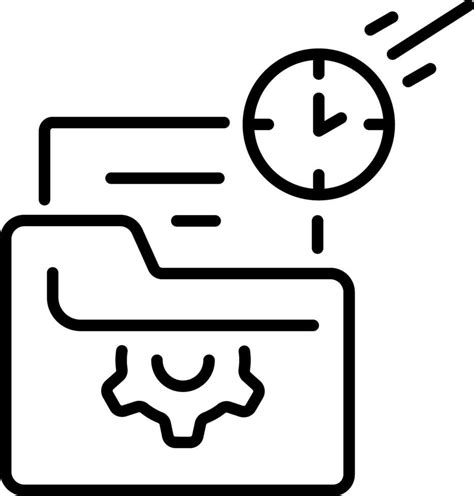 Project Deadline Icon In Linear Style 52603904 Vector Art At Vecteezy