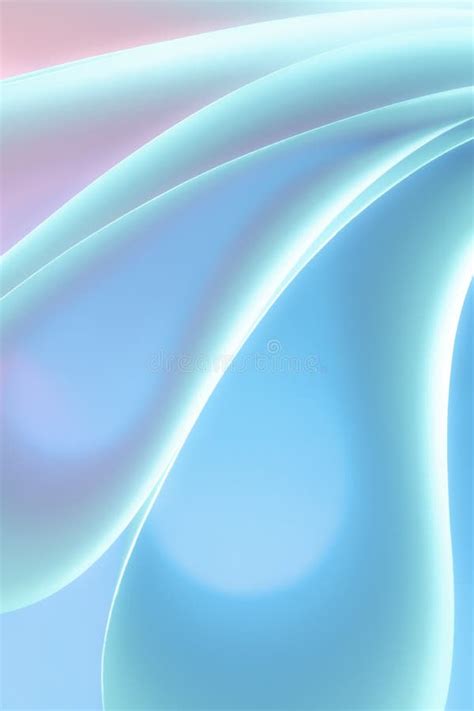 Abstract Lightpainting Abstract Soft Contoured Curved Shapes Forming A Futuristic Pattern Stock