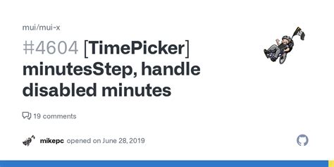 Timepicker Minutesstep Handle Disabled Minutes · Issue 4604 · Muimui X · Github