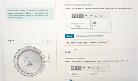 Solved Determine The Angular Acceleration Express Your