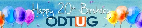 Oracle Developer And Technology User Group Odtug On Linkedin Odtug Turns 20 Today Celebrate