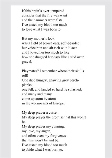 Poem Ive Tasted My Blood By Milton Acorn Rpoetry