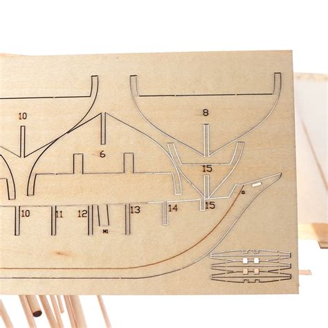 1 100 Diy Halcon Wooden Sailing Boat Model Kit Gyoby® Toys