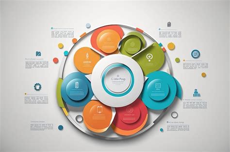 Premium Photo Circle Group Template Can Use For Business Concept