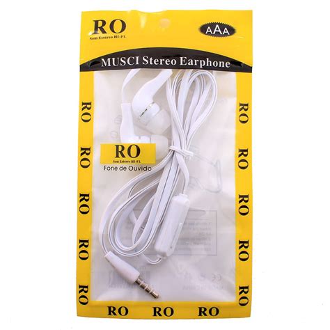 Fone De Ouvido Silicone Com Microfone Stereo Earphone Compre Agora Feira Da Madrugada Sp