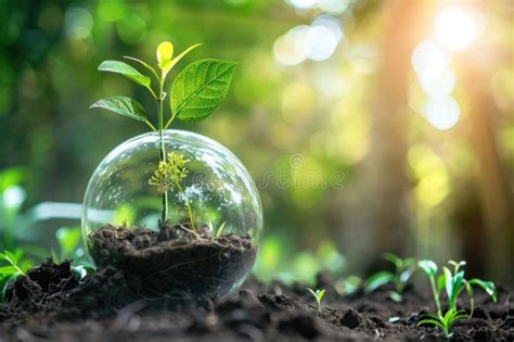 Ecological Friendly And Sustainable Renewable Energy Concept Stock