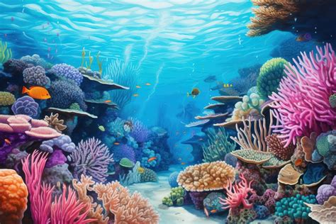 Coral Reefs Backgrounds Underwater Aquarium Premium Photo