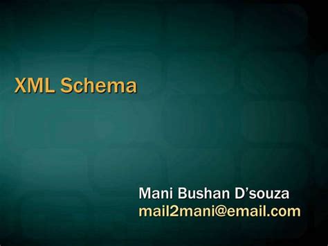 Xml Schema Pptx