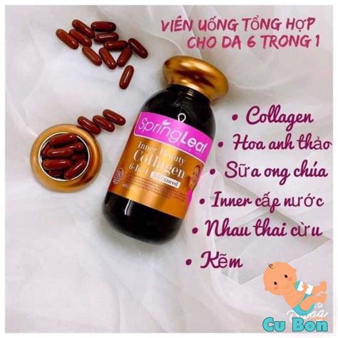 Viên uống collagen Spring Leaf Inner Beauty collagen 6-in-1 Advanced ...