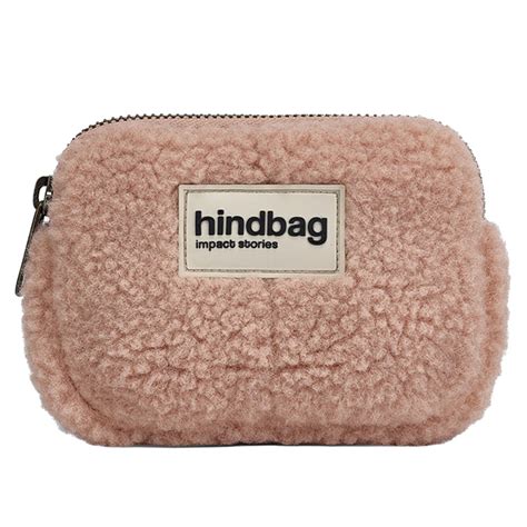 Hindbag Porte Monnaie Lili Teddy Rose Poudré Bagagerie Larmoire