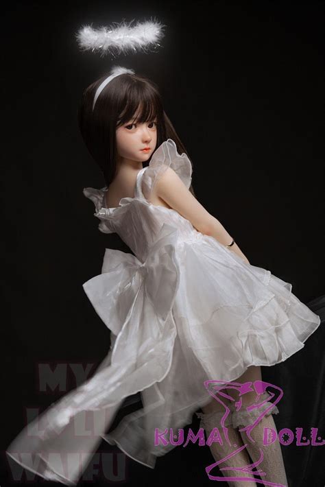 Mlw 100cm Aa Cup Koharu Silicone Doll In White Puffy Skirt Holding