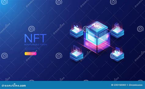 Isometric Nft Stock Vector Illustration Of Creative 235150302