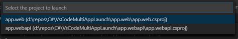 Vs Code Create Multiple Dotnetcore App And Debug