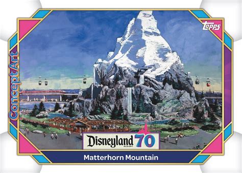 2025 Topps Disneyland 70th Anniversary Checklist Set Info Boxes
