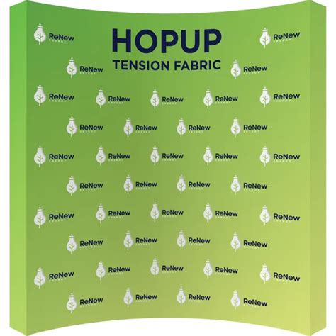 Hopup 10x10 Extra Tall Tension Fabric Display Curved Frame