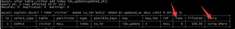 Mysql 使用索引优化排序order By 解决using Filesort 腾讯云开发者社区 腾讯云