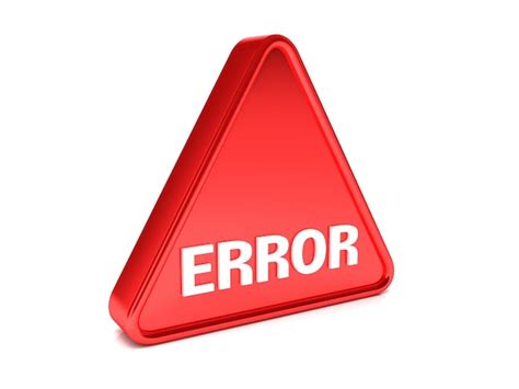 Premium Photo Red Sign That Says Error