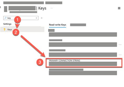 Copy Primary Connection String From Cosmos Db Keys Setting Nextflow