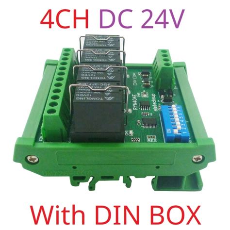 Ryn404e 24v 4ch Relay Pluggable Modbus Remote Io Module Baud Rate Slave Id Dip Switch Selection