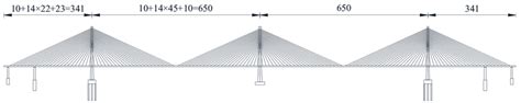 Elevation Layout Of Three Tower Cable Stayed Bridge The Main Download Scientific Diagram