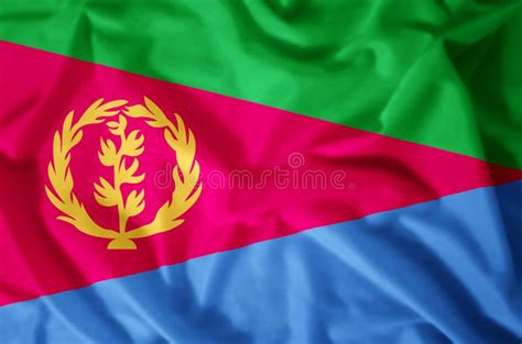 Eritrea Map Stylish Location Icon With Eritrea Map And Flag Stock Vector Illustration Of