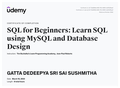 Dedeepya Gatta On Linkedin Internship2023 Sql Network Connections