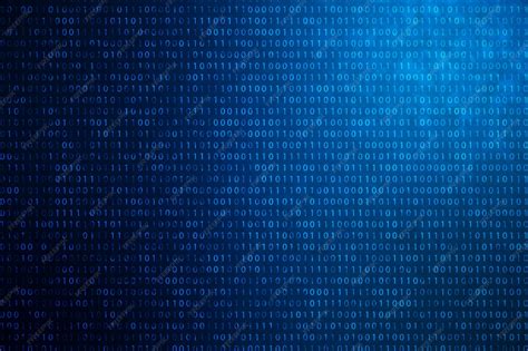 Premium Photo 3d Illustration Binary Code On Blue Background Bytes