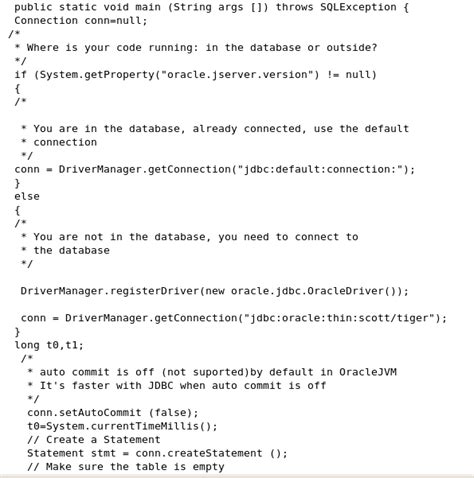 Develop And Diagnose Jdbc Programs And Java Classes In The Database